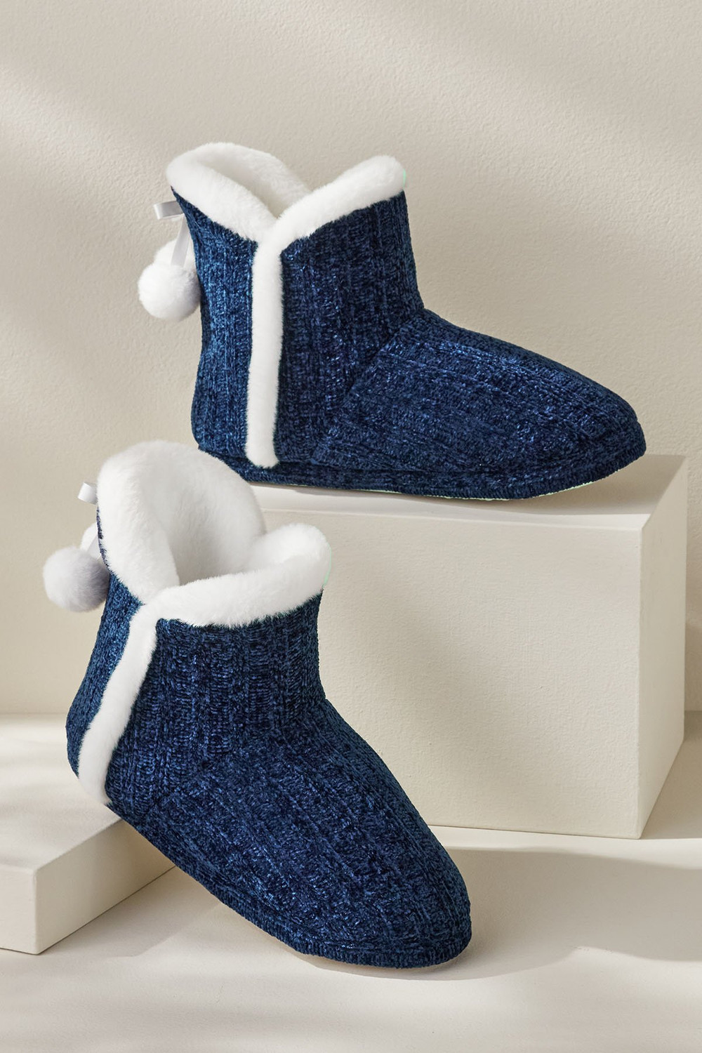 Cambree Chenille Bootie Slippers