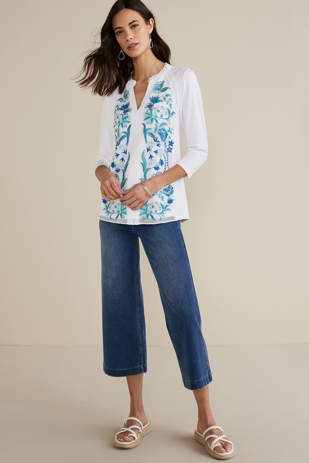 Delsie Embroidered Top
