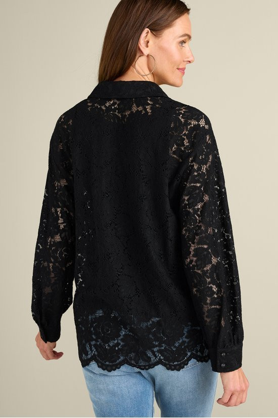 Lisa Lace Button Front