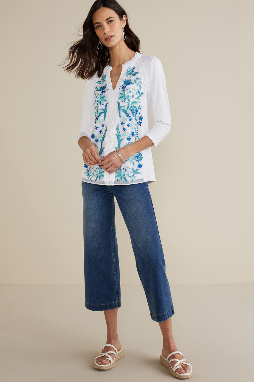 Delsie Embroidered Top