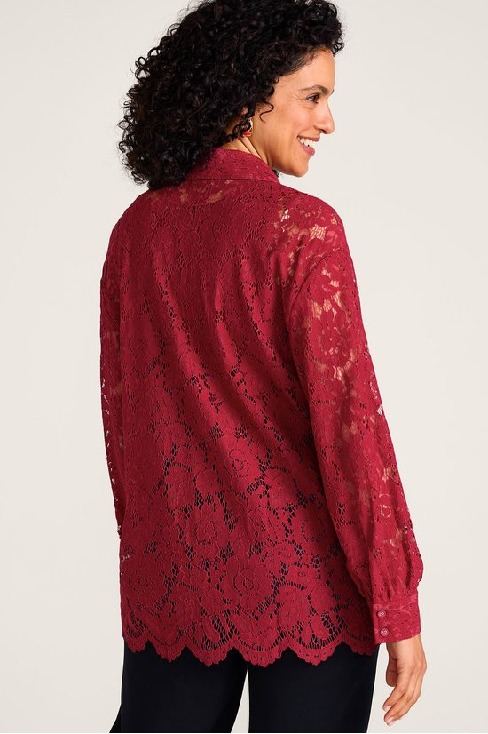 Lisa Lace Button Front