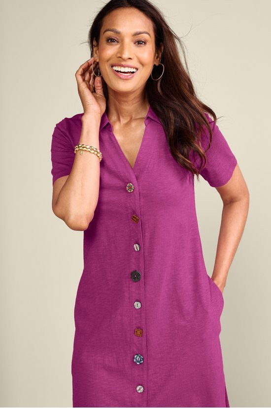 Danielle Button Dress
