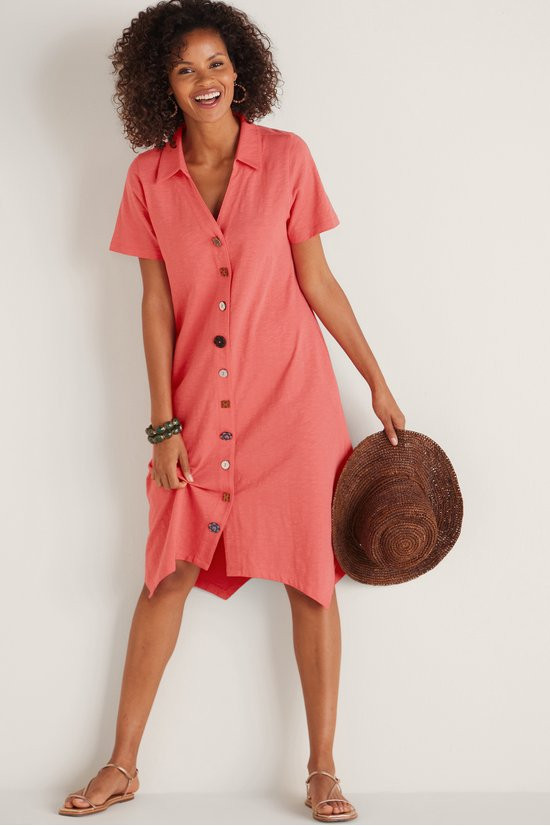 Danielle Button Dress