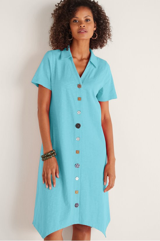 Danielle Button Dress