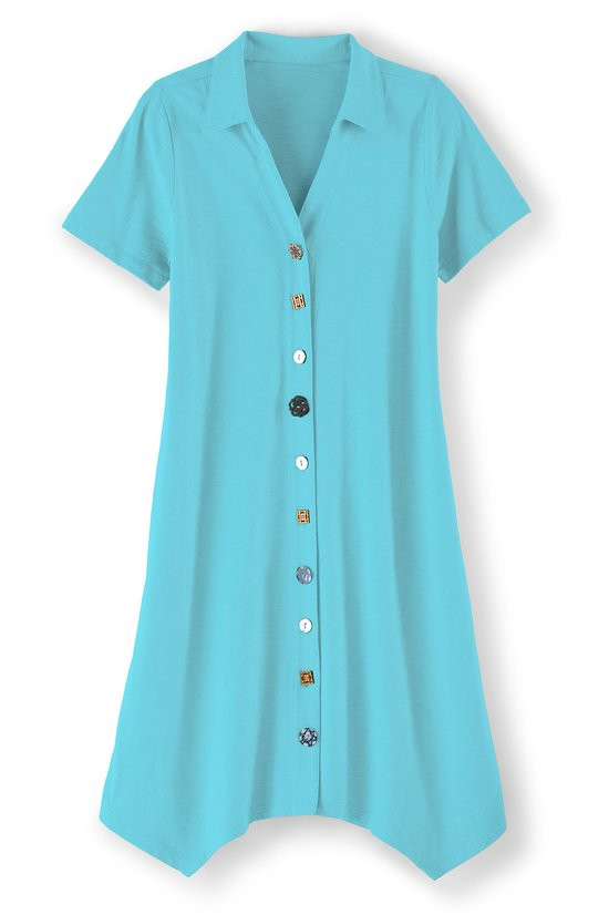 Danielle Button Dress