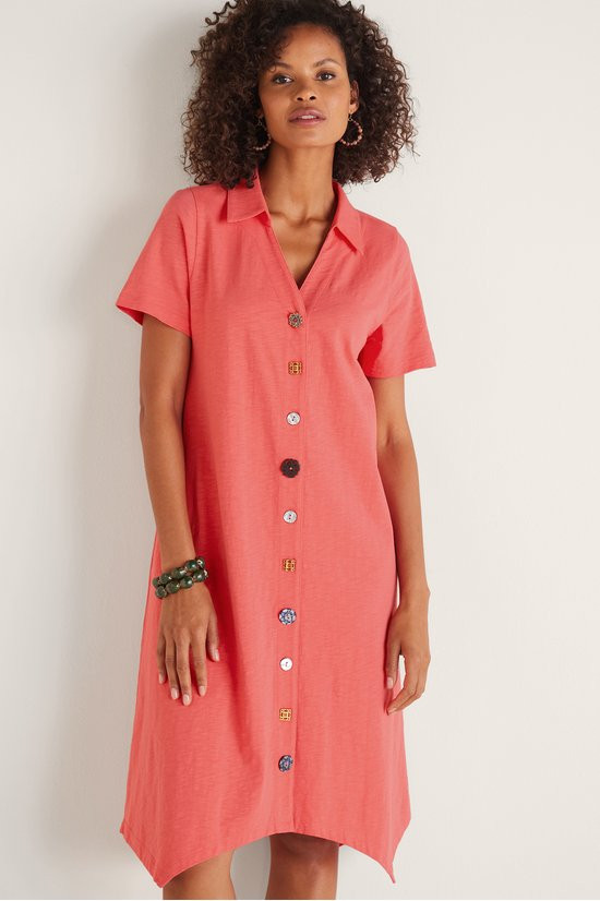 Danielle Button Dress