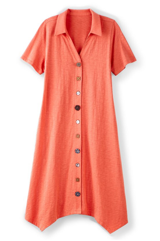 Danielle Button Dress