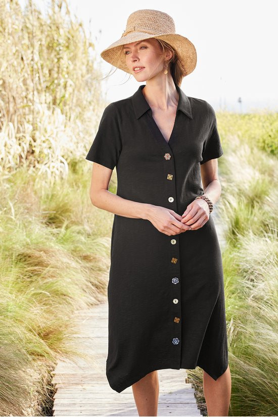 Danielle Button Dress