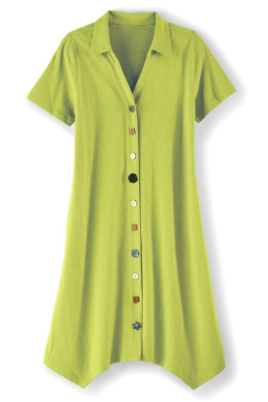 Danielle Button Dress