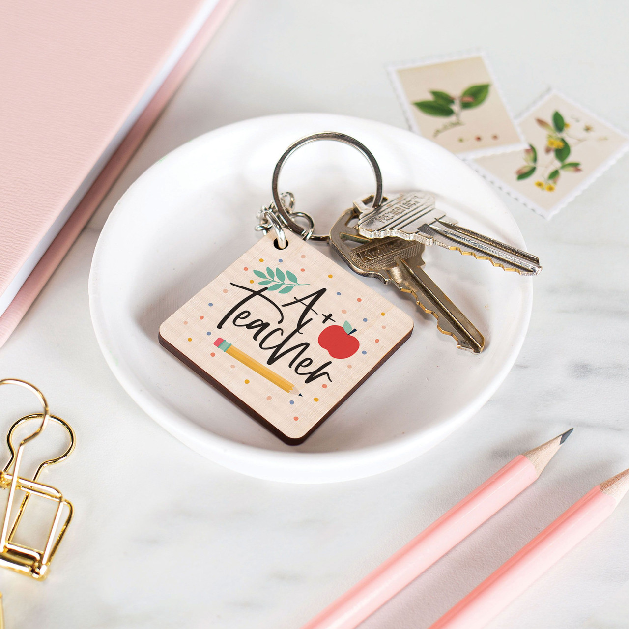 Key Chain - A+ Teacher - [Wholesale]P.Graham Dunn