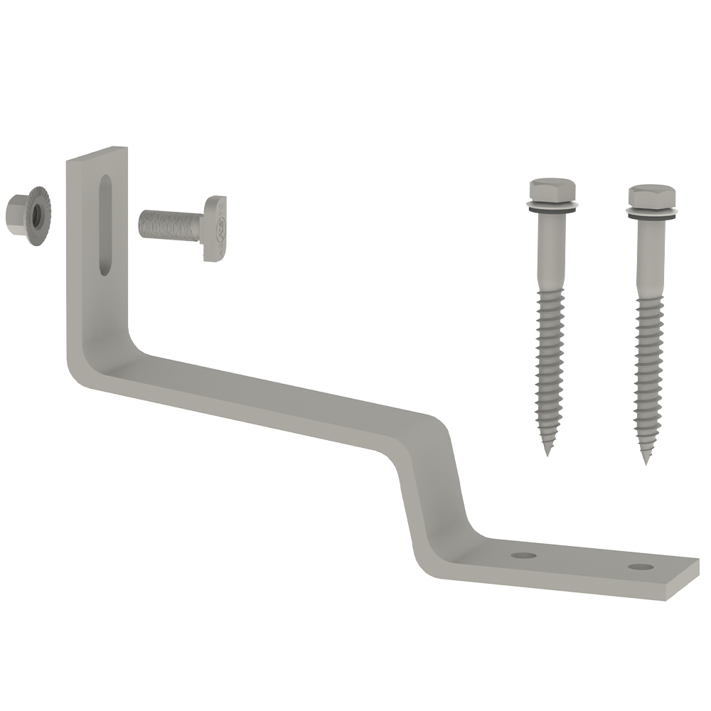 Flat Tile Hook, Set, with lags