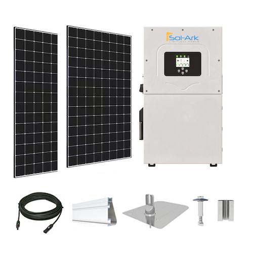 30kW Sol-Ark 3-phase hybrid On-Off-Grid solar inverter battery charger ...