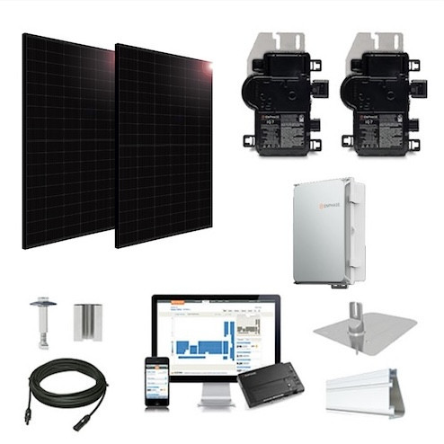 25.2kW solar kit made in the USA Q.Cells 435 watt black Q.TRON-BLK-M-G2 ...