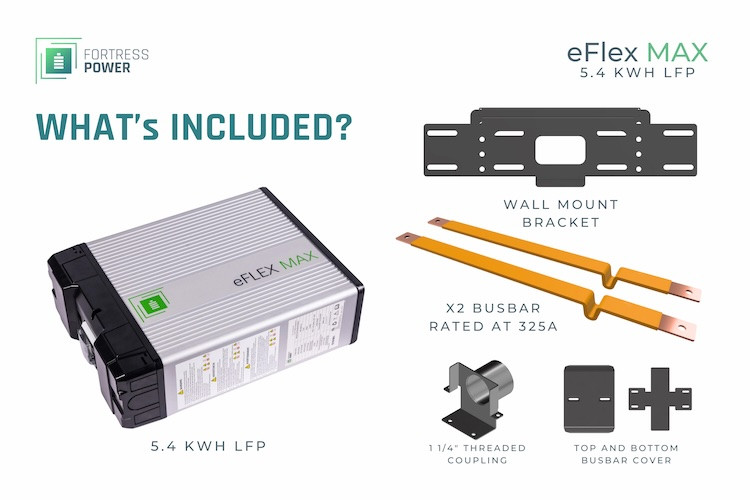 5.4 kWh Fortress eFlex MAX Lithium Battery 48V | SunWatts