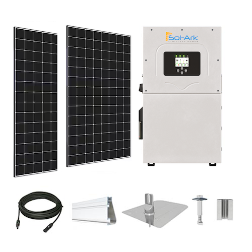 30kW Sol-Ark 3-phase hybrid On-Off-Grid solar inverter battery charger ...