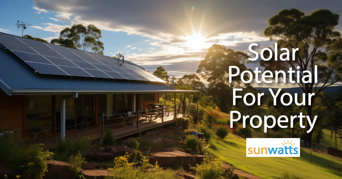 Finding the Solar Potential For Different Properties - SunWatts