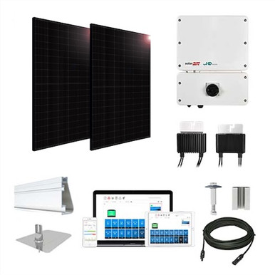 6.1kW solar kit made in the USA Silfab 440 Prime NTC black module SIL ...