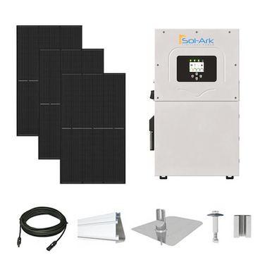 6.5kW solar kit made in the USA Q.Cells 435 watt black Q.TRON-BLK-M-G2 ...