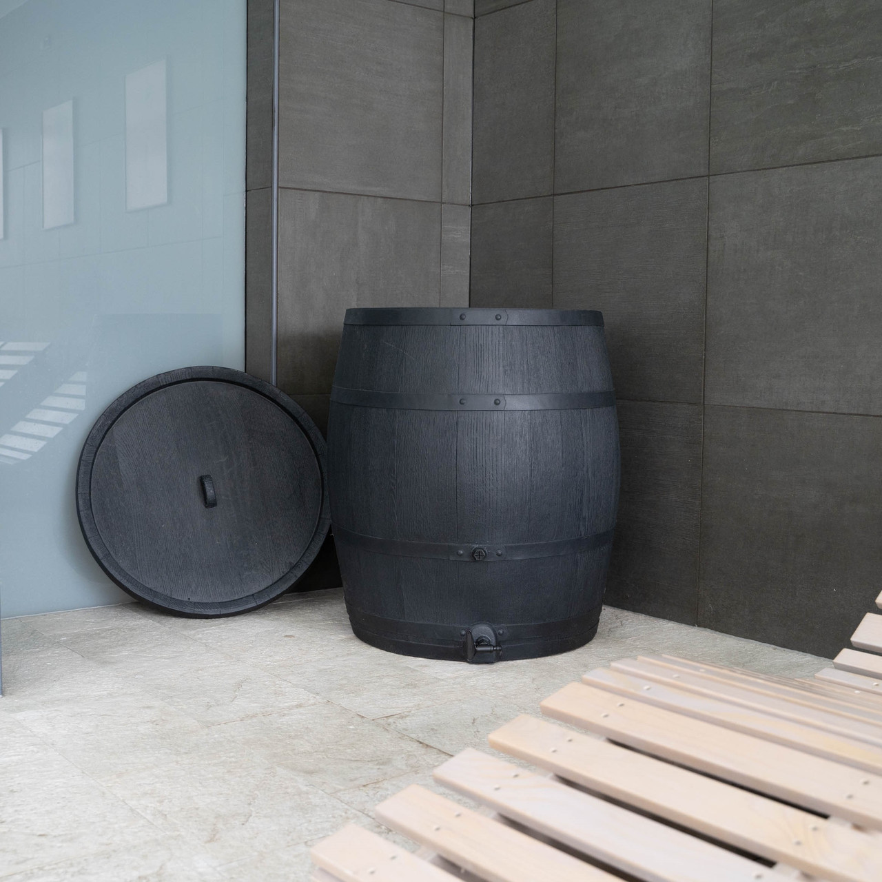HydroBarrel 350 Ice Bath Barrel – Outdoor Cold Plunge Tub