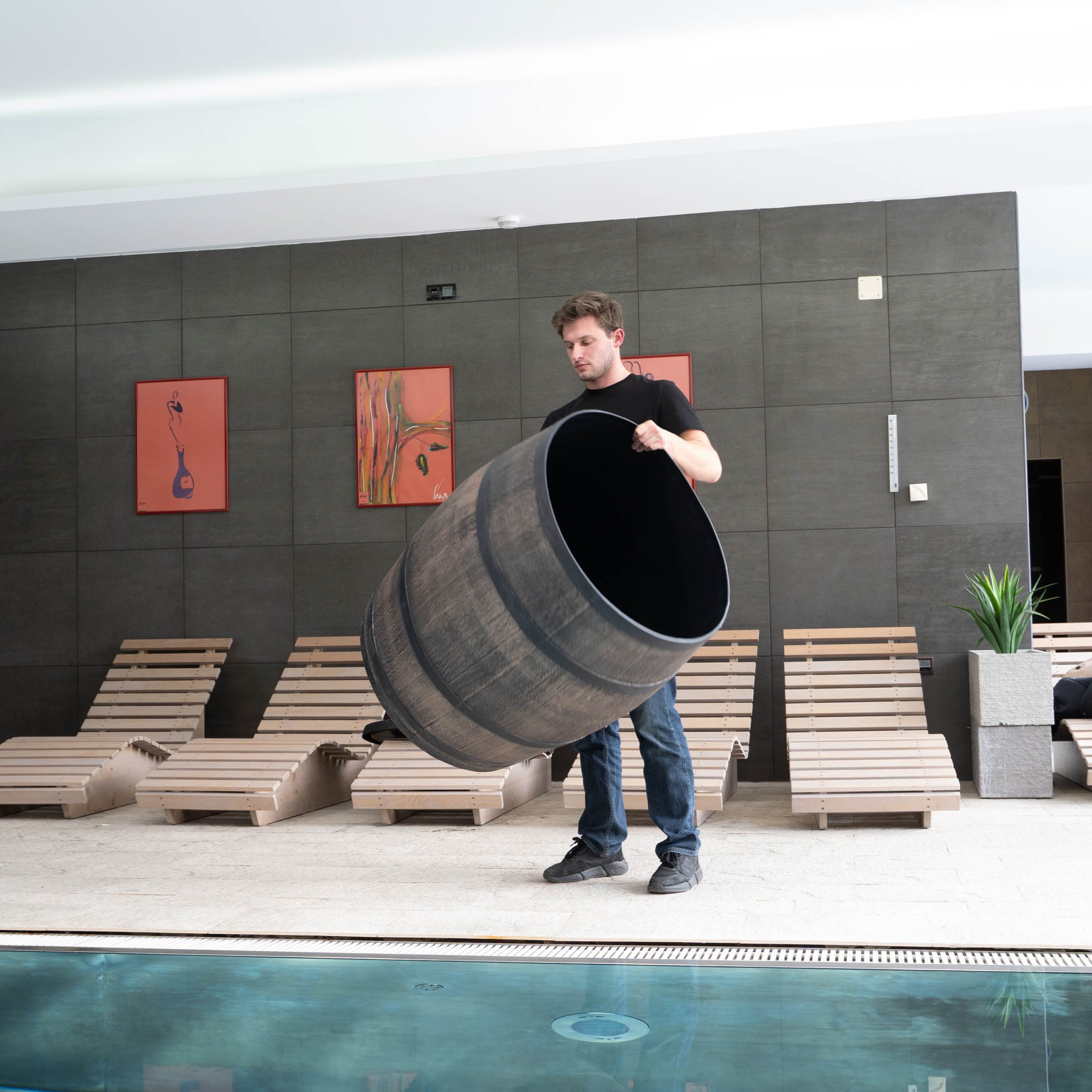 HydroBarrel 350 Ice Bath Barrel – Outdoor Cold Plunge Tub