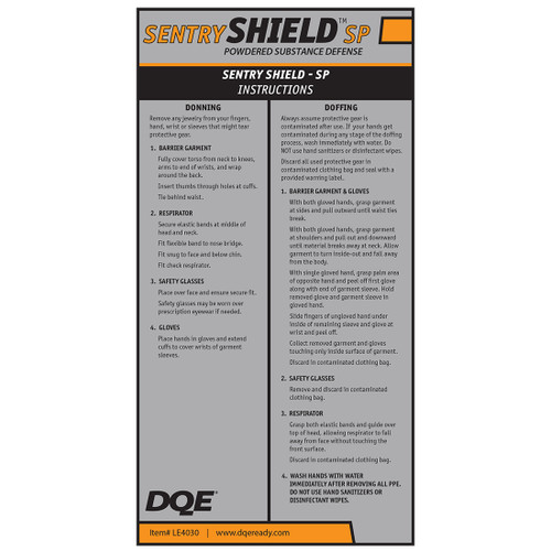 Sentry Shield® SP - Law Enforcement Defense Kit - DQE
