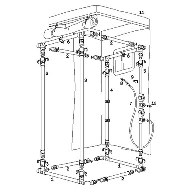 Standard Decon Shower Parts Ordering - DQE