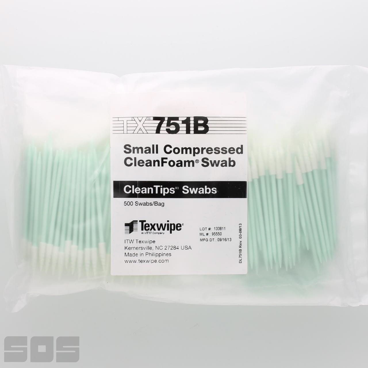 TX751B Small Compressed Foam Swab