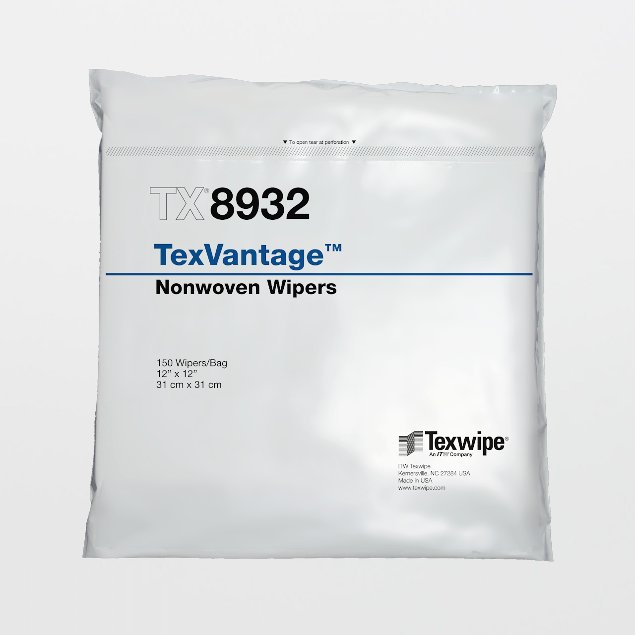 TX612 Cellulose and Polyester Cleanroom Wiper