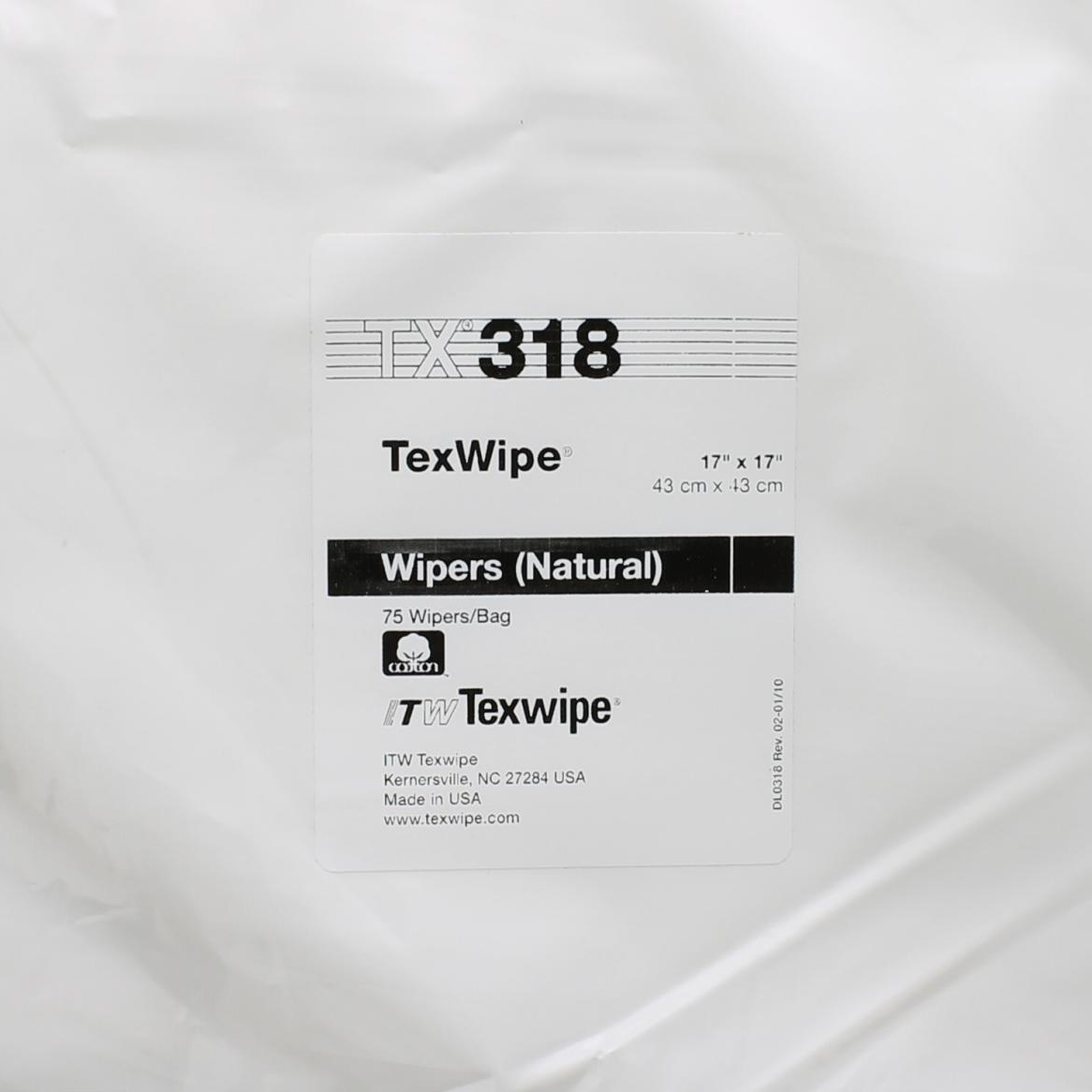 TX309 TexWipe 9" x 9" Cotton Cleanroom Wiper