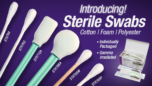 New Sterile Swabs by ITW Texwipe - SOSCleanroom.com