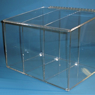 16"W x 12"H x 12"D - Cleanroom 3-Compartment Dispenser (Sloping Lid ...