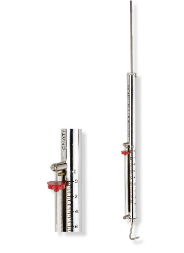 516-0500M, Linear Push/Pull Scale with Maximum Reading Pointer