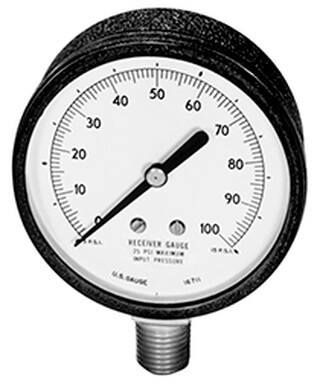 1370 Receiver Gauges, 0 - 100 PSI (035245A)