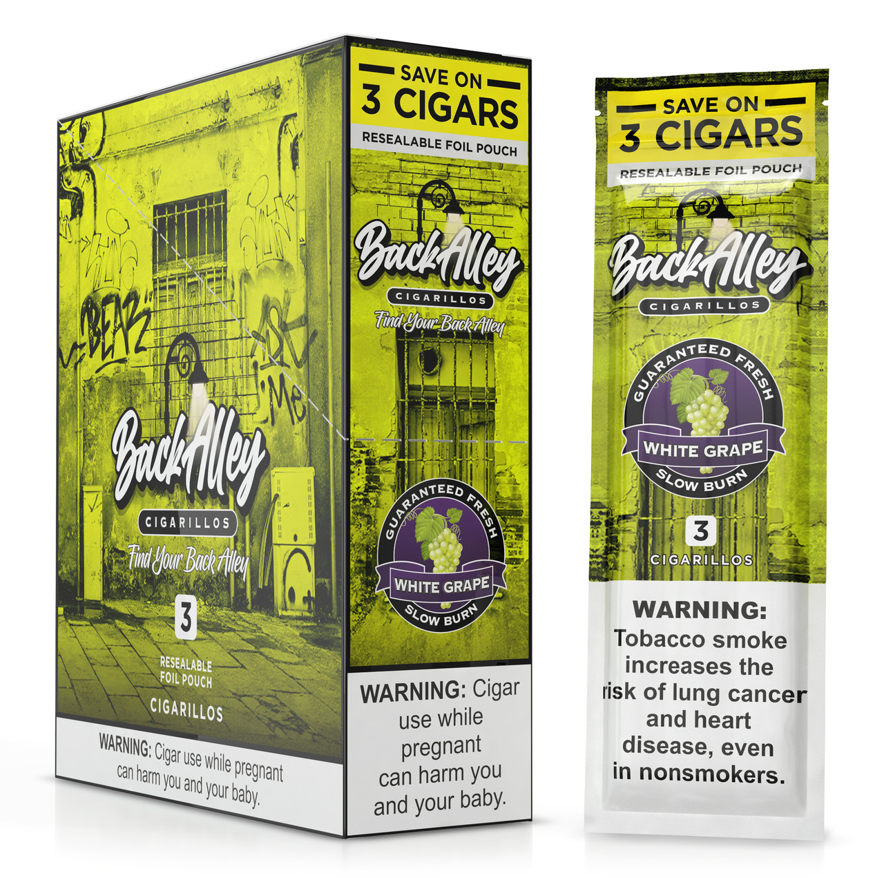 Back Alley Cigarillos White Grape | Gotham Cigars