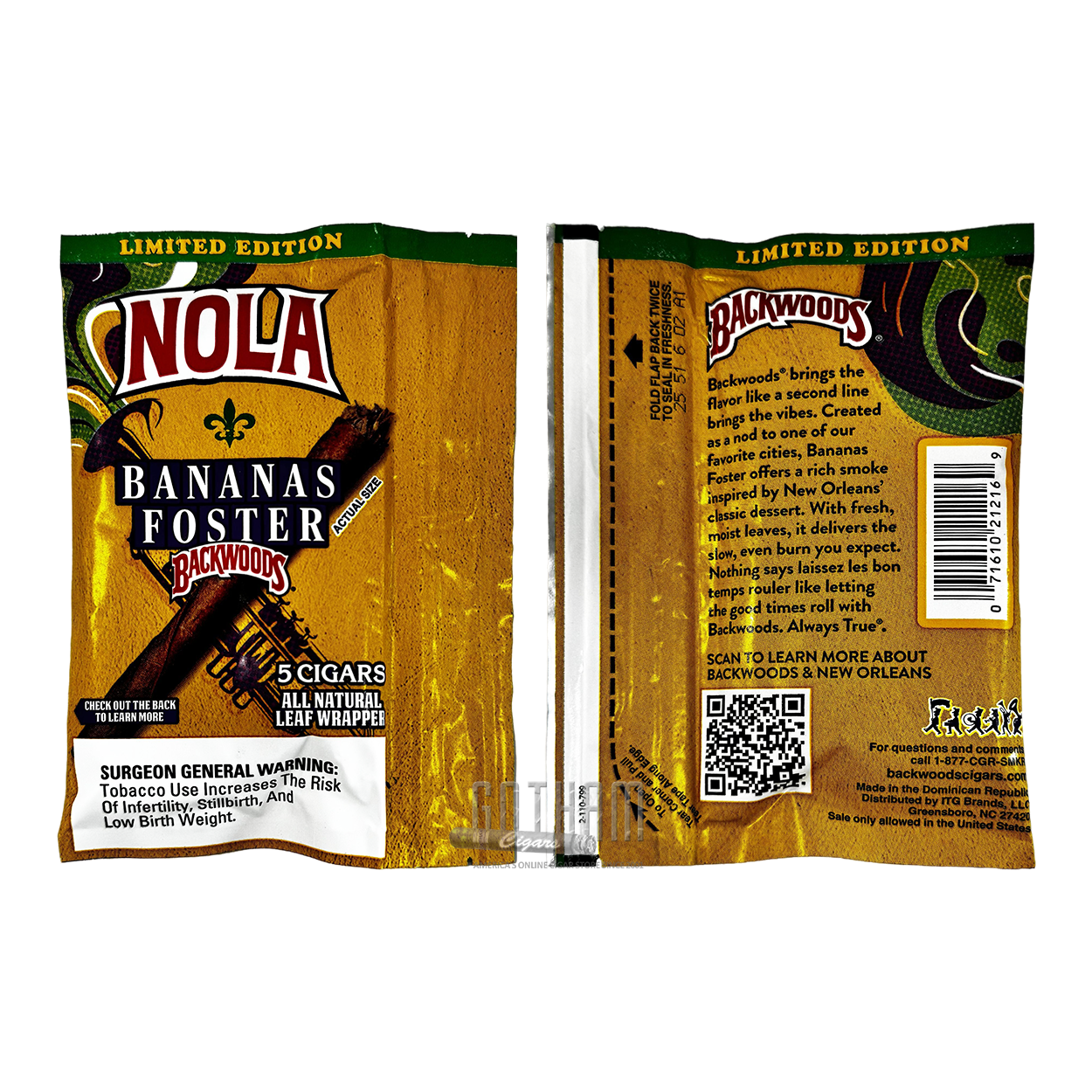 Backwoods NOLA Bananas Foster Limited Edition | Smooth Cigar