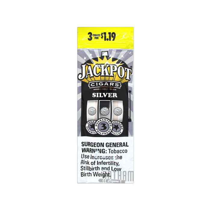 Jackpot Cigarillos Silver 3 For $1.19 | Gotham Cigars