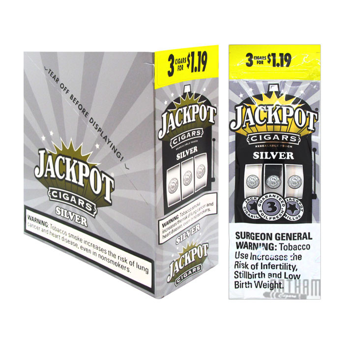 Jackpot Cigarillos Silver 3 For $1.19 | Gotham Cigars