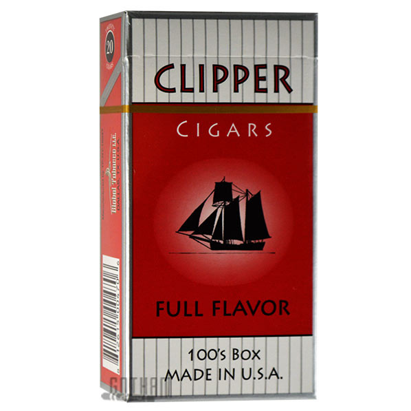 Clipper Filtered Cigars Full Flavor 100's | Gotham Cigars