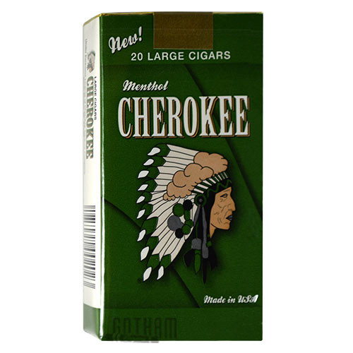 Cherokee Filtered Cigars Menthol | Gotham Cigars