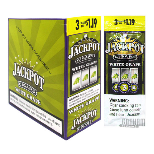 Jackpot Cigarillos White Grape 3 For $1.19 | Gotham Cigars