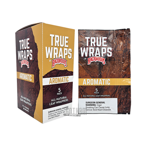 Backwoods True Wraps Aromatic | Premium Aromatic Leaf Wraps for Rolling