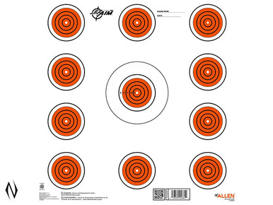 ALLEN EZ AIM PAPER TARGET 11 SPOT INDOOR 13PK - Sunbury Firearm Supplies