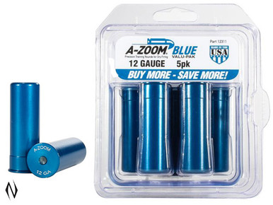 A-ZOOM SNAP CAP 12G BLUE 5 PACK - Sunbury Firearm Supplies