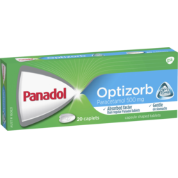 Panadol Optizorb Paracetamol 500mg Caplets 20pk - SPOIL.co.nz