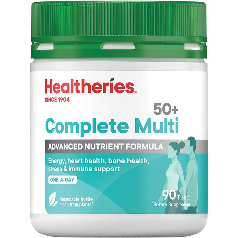 Healtheries Complete Multi 50+ Advanced Nutrient Tablets 90pk - SPOIL.co.nz