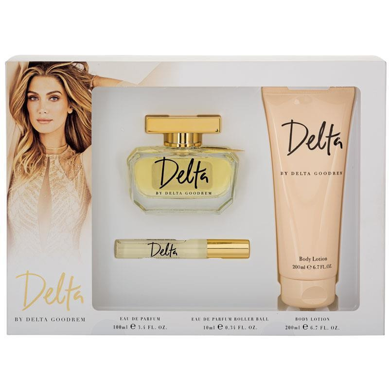 Delta By Delta Goodrem Eau De Parfum 100Ml Spray Plus Body Lotion And ...