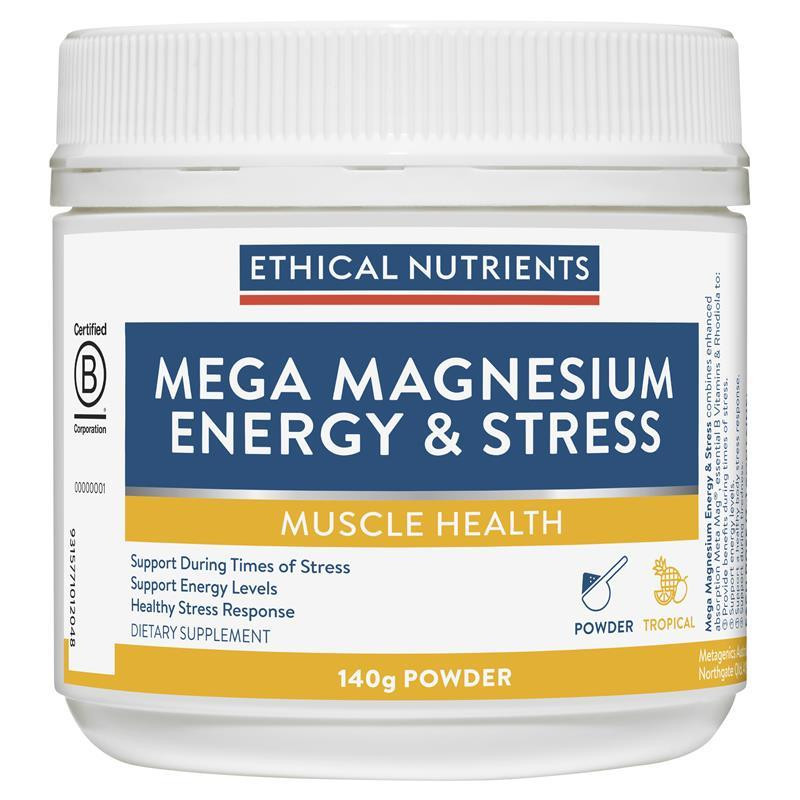Ethical Nutrients Mega Magnesium Energy and Stress Powder 140g - SPOIL ...