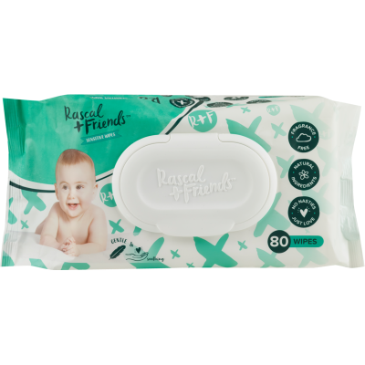 Rascal and Friends Sensitive Wipes - SPOIL.co.nz