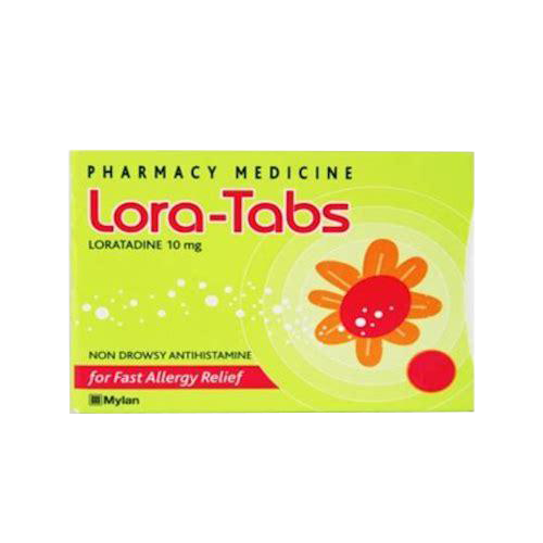 Lora-Tabs Allergy & Hayfever 10mg 90 Tablets [limited to 2 per order ...