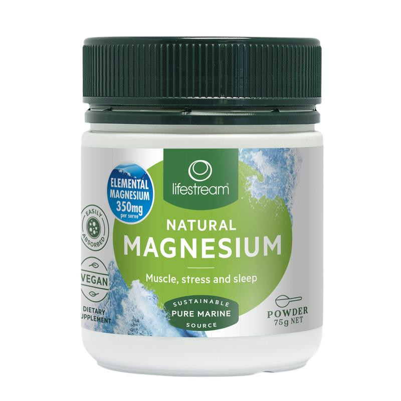 Lifestream Natural Magnesium 75G Powder - SPOIL.co.nz